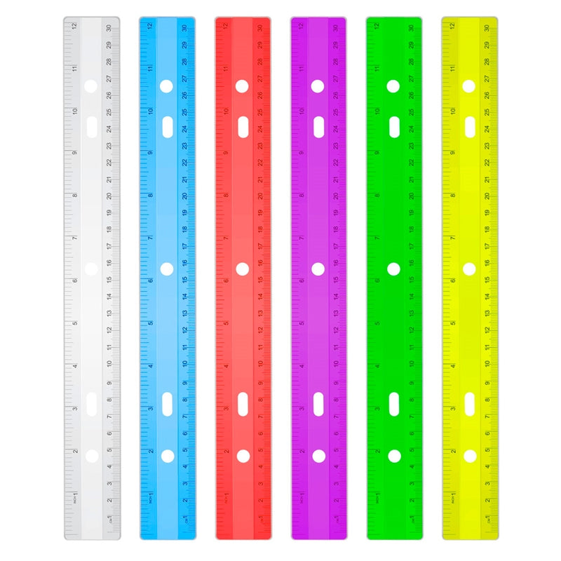 Wholesale 12" Rulers in Assorted Colors - 144 Per Case. School Supply ...