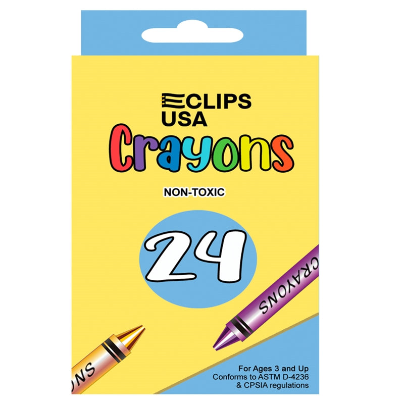 Wholesale 24 Pack of Crayons - 48 Packs Per Case. School Supply ...