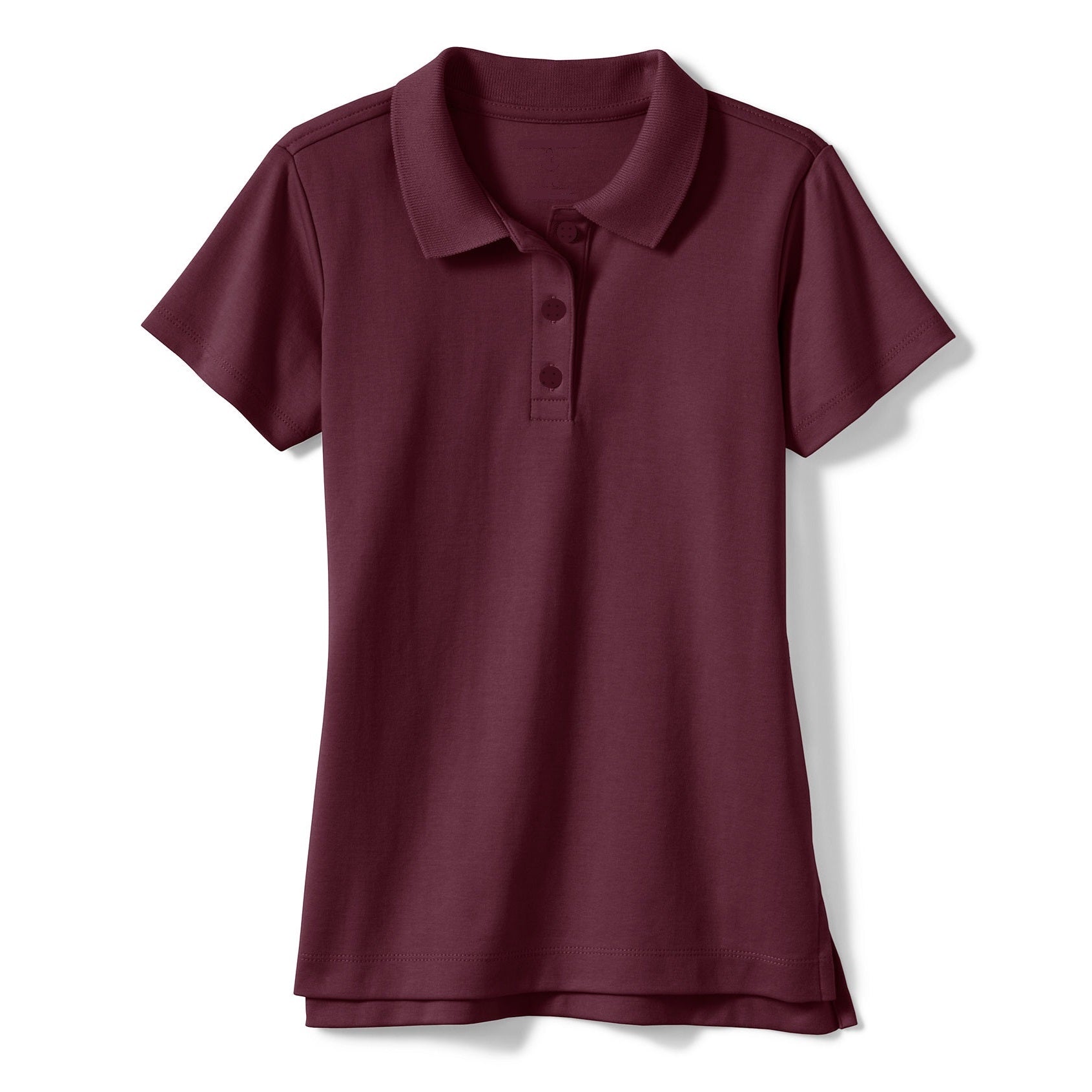Wholesale Girls School Uniform Jersey Knit Polo in Burgundy ...